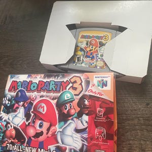 Super Mario 64 NTSC-J Nintendo 64 N64 Ja Reproduction Box and Inner ...