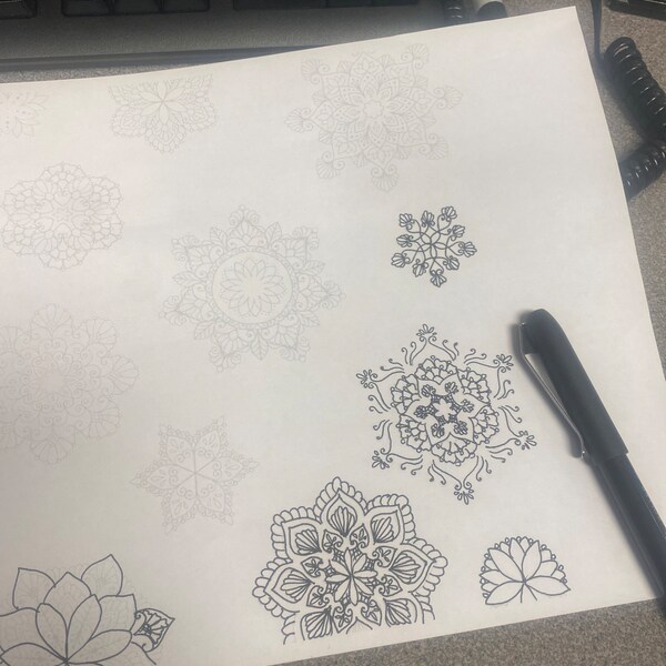 15.mandalas for Outline and Coloring,jpeg,pdf.mandala Art,digital Paper ...