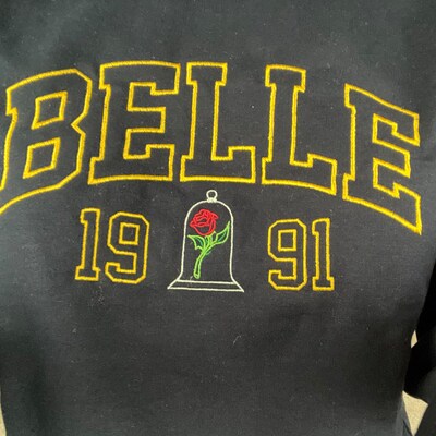Belle Princess Inspired Sweatshirt Beauty and the Beast Movie Inspired ...