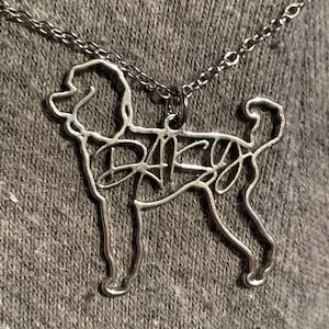 Custom Dog Necklace With Namepersonalized Jewelry for - Etsy