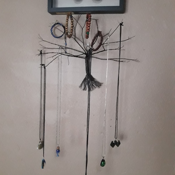 Metal Wire Jewelry Tree ( Large ) Jewelry Organizer Key Tree Wall ...