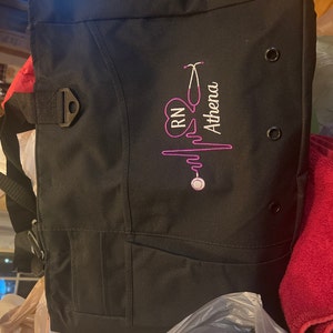 Monogrammed Nurse Utility Bag Personalized Medical Bag Nurse Utility ...