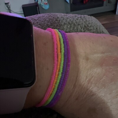 SET OF TEN Fire Inspired Seed Bead Bracelets, Beaded Bracelets ...