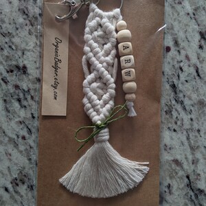 Custom Key Chains Macrame Wristlet Personalized Key Fob Cute - Etsy