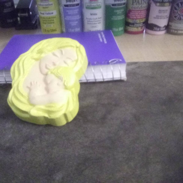 Ready to Paint Plaster, Candy Cane on Present, Ornament, U Paint, DIY ...