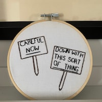 Godspeed You Black Emperor Hand Embroidery Wall Art GYBE / American ...