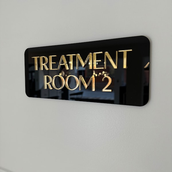 Custom 3D Acrylic Sign for Door or Wall, Modern Business Sign, Salon ...