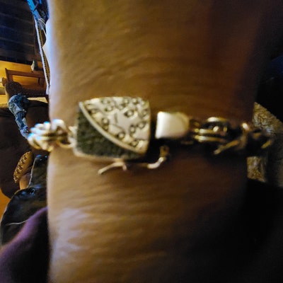 Box Clasp in Sterling Silver With Safety Catch and Organic Texture ...