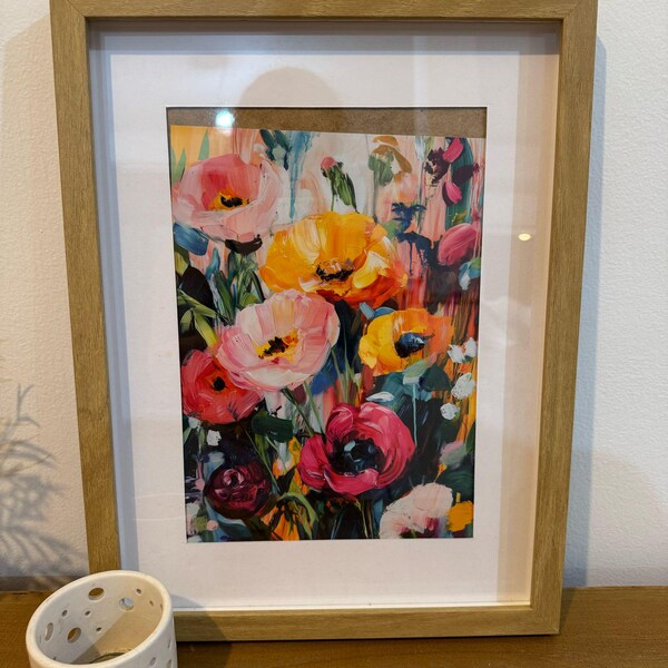 Abstract Floral Painting | Colorful Flower Print | Printable Digital ...