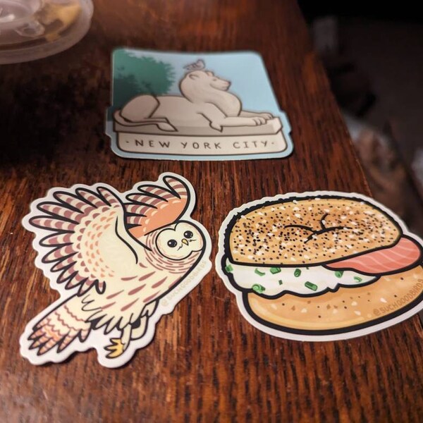 Pink Donut 3" Vinyl Sticker - Cute Donut Sticker, Sweet Dessert ...