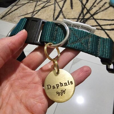 Personalised Dog Tag help Me Find My Humans Handmade Stainless Collar ...