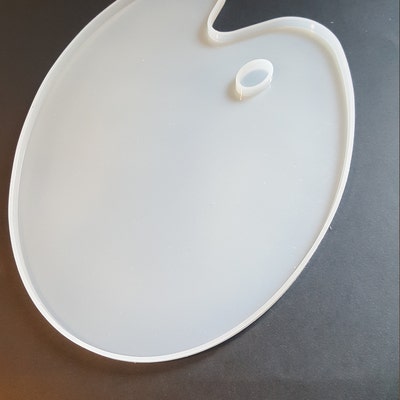 Paint Palette Resin Mold-resin Art Palette Mold-oval Palette Mold ...