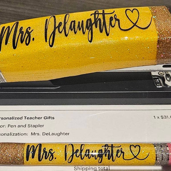 Custom Superhero Stapler and Pen - Etsy