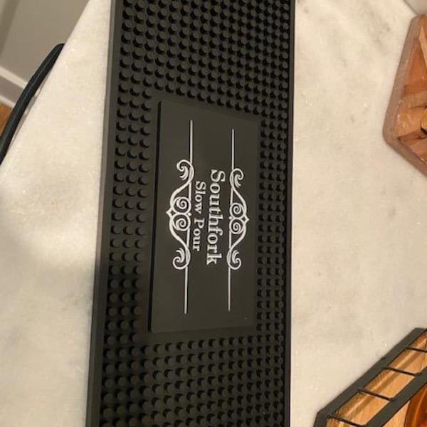 Fathers Day Gift Personalized Bar Mat Home Bar Idea Accessories ...