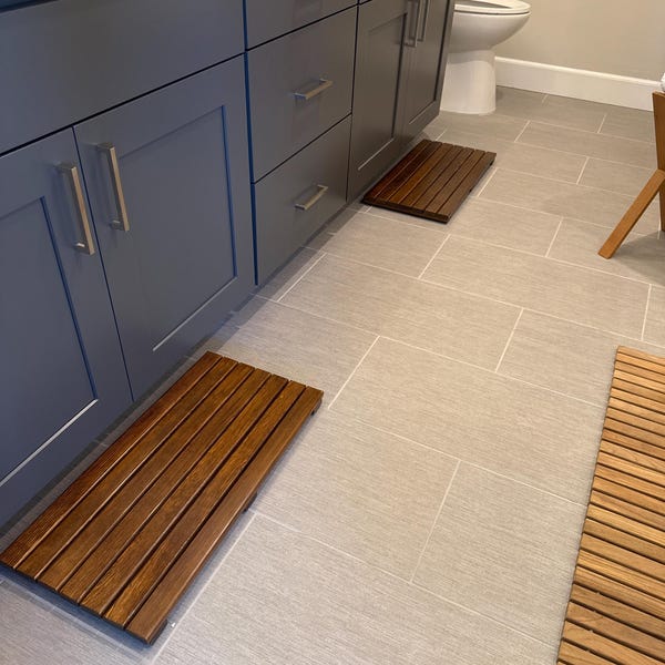 Wooden Bathtub Mat, Luxury Large Bathtub Rug, Shower Platform ...