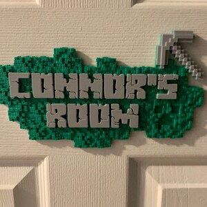 3D Door Sign Minecraft-inspired Personalized Name Custom | Etsy