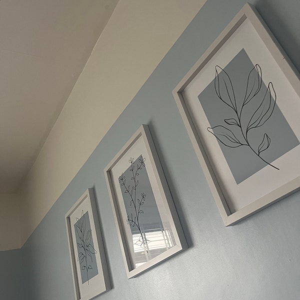 Boho Abstract Wall Art Prints Boho Wall Decor Set of 3 Prints Scandi ...
