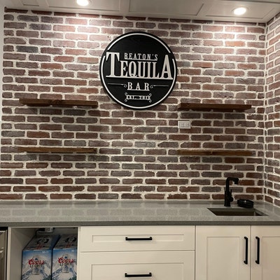 Personalized Bar Sign Round Wooden Sign Custom Wood Sign - Etsy