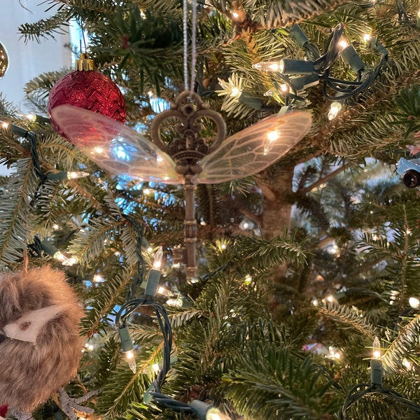 Flying Key Ornament With Howler Envelope Valentine Personalized Option ...