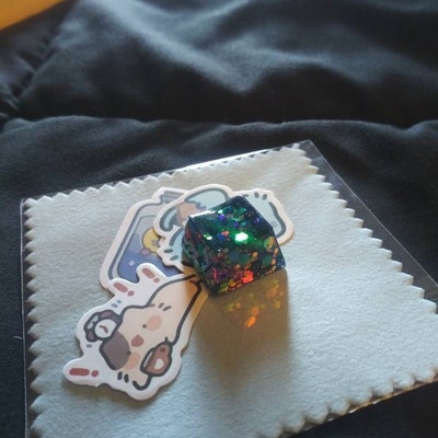 Holographic Star Glitter Keycaps OEM R1 Cherry MX Switches Mechanical ...