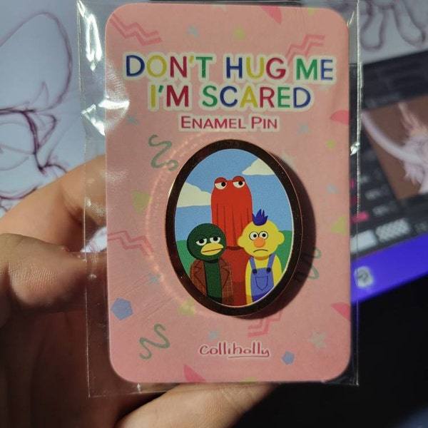 Don’t Hug Me I’m Scared DHMIS Hard Enamel Pins 1.25" - 1.5" - Etsy