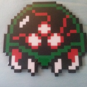 Solid Wood Pixel Game Art Dr. Mario Germs & Pills 6 Piece Set | Etsy