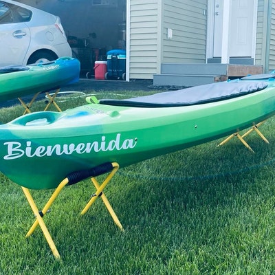 Kayak Vinyl Decal Stickers Personalized Kayak Decal Custom Canoe Decals ...