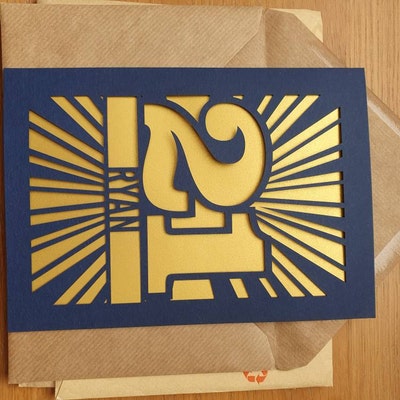 40th Birthday Card Personalised Papercut Floral Design With Flowers ...