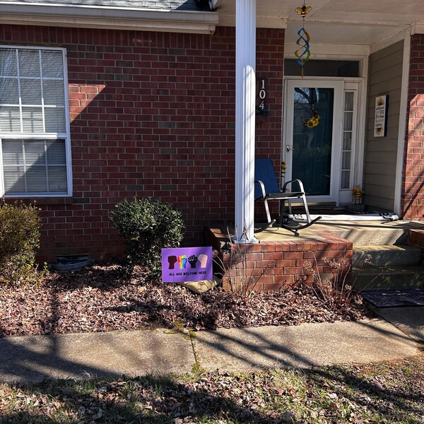 Inclusive Neighborhood Plastic Yard Sign | We Love All Our Neighbors ...