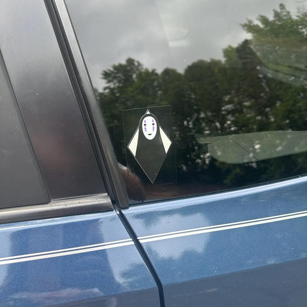 Waterproof No-face Car Decal: Minimalist Studio Sticker - Etsy