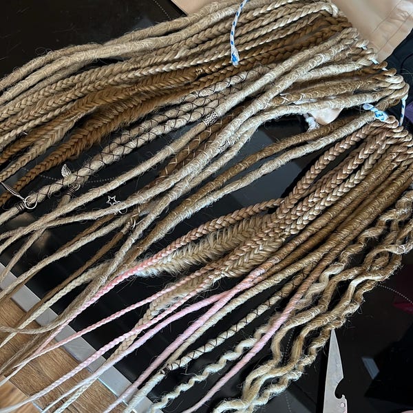 Brown Ombre Dreadlocks/natural Looking Dreadlocks/dreadlock Extensions ...