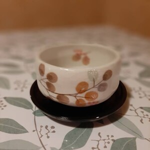Japanese Small Floral Matcha Bowl / Cup Set | Handmade & Painted in ...