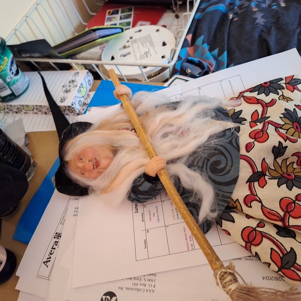 Eunice the Handmade Kitchen Witch Doll - Etsy