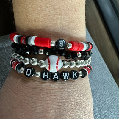 Personalized Sports Bracelets - Etsy
