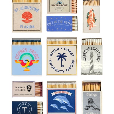 Blank Matchbook Print Template Vintage Matchbook Art Poster Anniversary ...