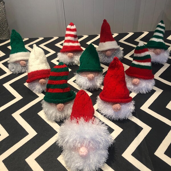 Ladies Gnome Gonk Hat Knitting Pattern Suitable for Aran Worsted Yarn ...