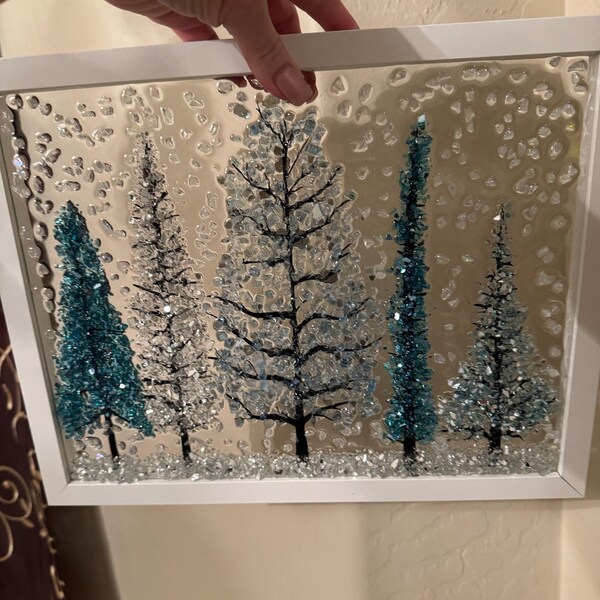 Crushed Glass, Shell and Resin Sea Turtles - Etsy