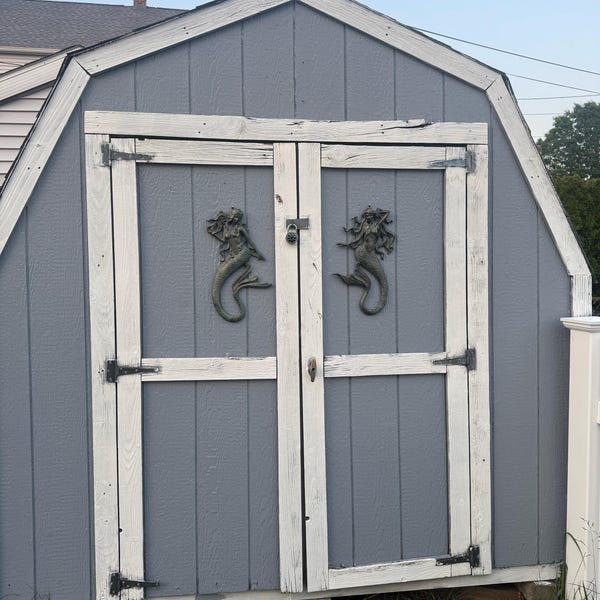 Set of 2 - Wood & Galvanized Metal Boxes With Lids, Handles, and Latch ...