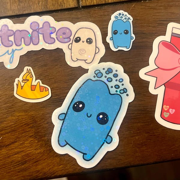 Holographic Tombstone Nostalgia Game Sticker Pack, Nintendogs Sticker ...