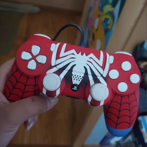 Custom Spiderman Themed Playstation 4 PS4 Dualshock 4 Controller - Etsy
