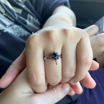 North Star Ring,stainless Steel Star Ring , Gothic Jewelry, Punk ...