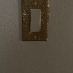 Champagne Gold Light Switch & Outlet Covers Sparkle Glitter Decor Home ...
