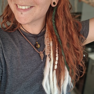 Boho Dreadlocks Dreadlock Extension Mix of Double Ended Dreadlocks and ...
