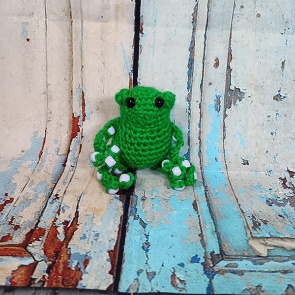 Beaded Fidget Frog Crochet Pattern: Beginner Friendly, No Sew, Sensory ...