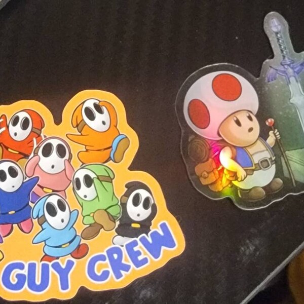 Shyguy "shy Guy Crew" Glossy Vinyl Nintendo Video Game Sticker - Two ...