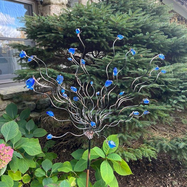 Butterfly Kinetic Balancing Garden Art Stake - Etsy