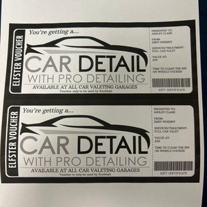 Car Window Tinting Gift Certificate, License Plate Surprise Gift ...