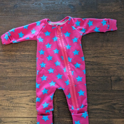 Baby Zip Suit Sewing Pattern With Optional Mitts for Hands and Feet, Sizes Preemie to 6Y, PDF ...