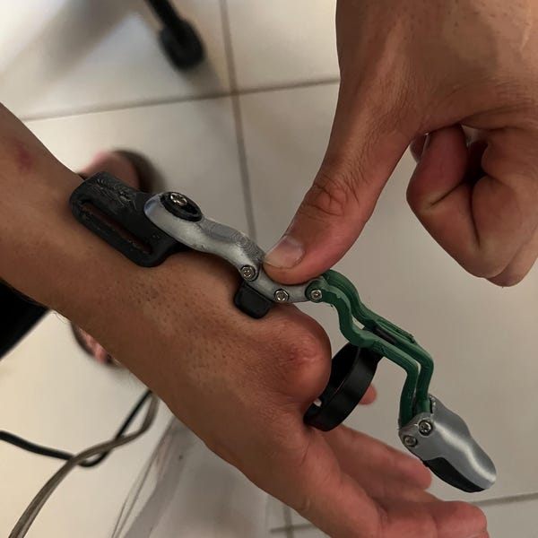 3D Printable Prosthetic Hand STL File DIY Mechanical Hand for Partial ...