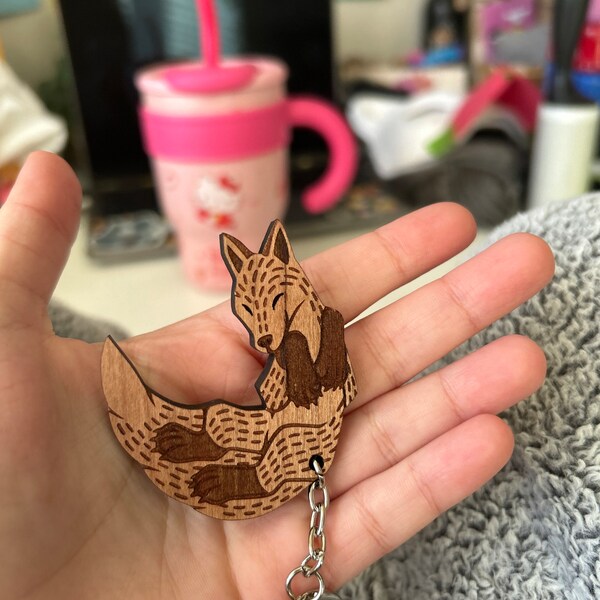 Interlocking Fox and Wolf Couple Keychains - Friendship or Relationship ...